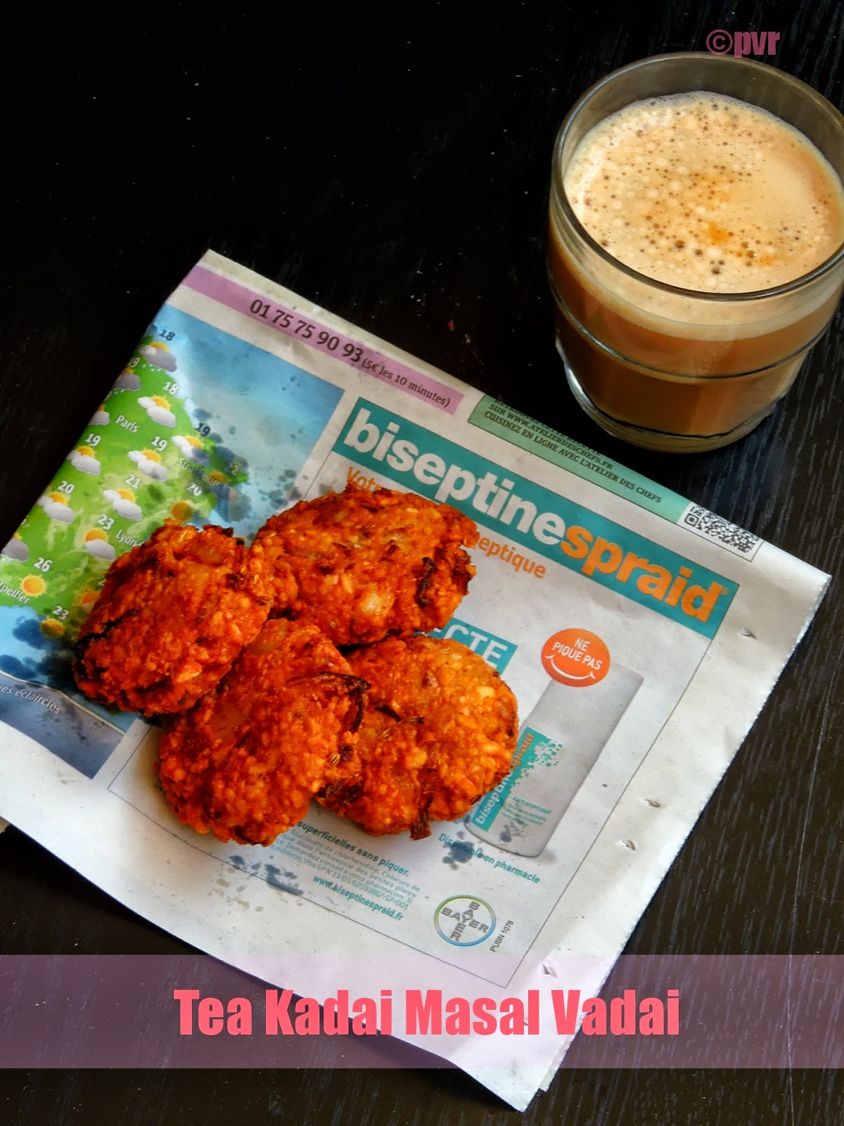 Priya's Versatile Recipes: Tea Kadai Masal Vadai