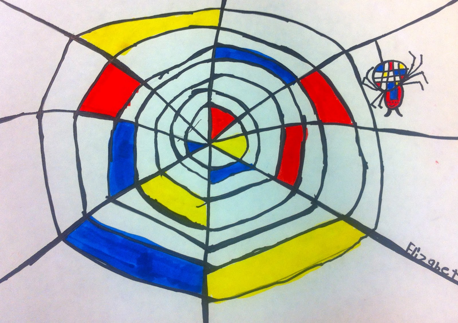 Expression of Imagination: Mondrian Spider Web