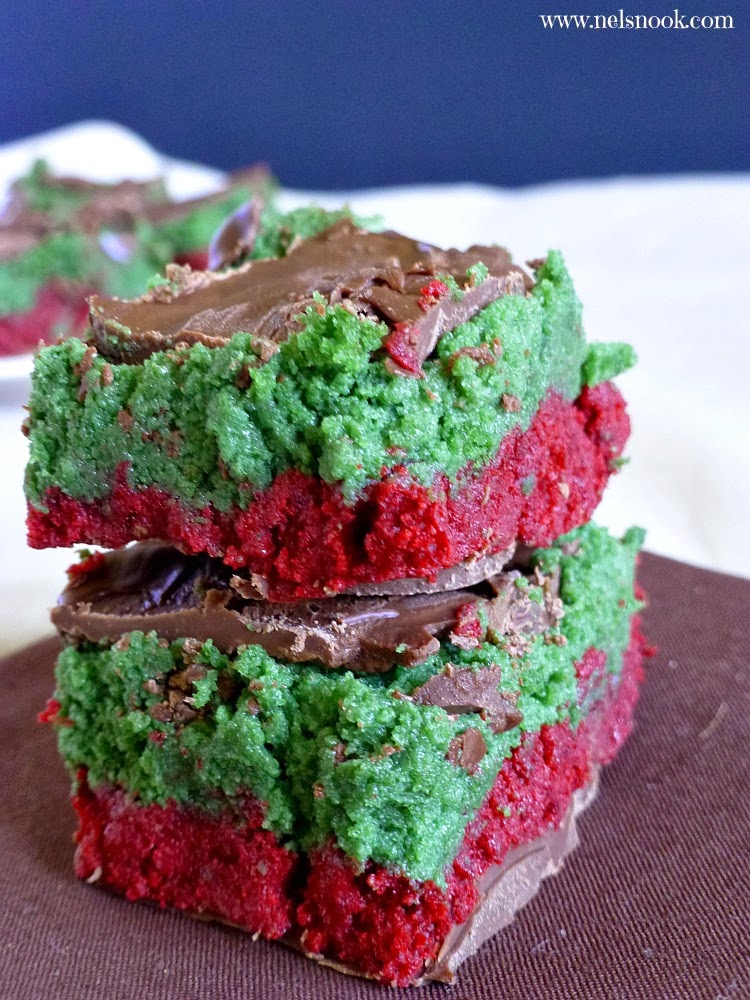 These Christmas Cake Pop Bars have the great taste of cake pops without ...