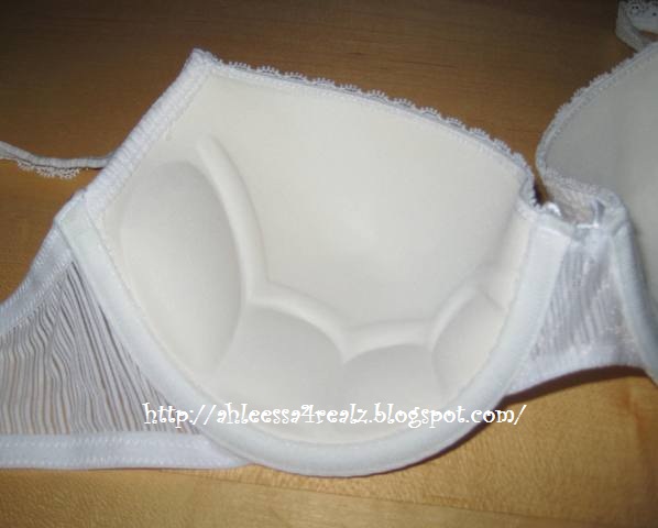Here's how the padded bra looks in the inside. The added bumps pushes ...