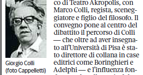 materialismo storico: Due giornate di studi su Giorgio Colli