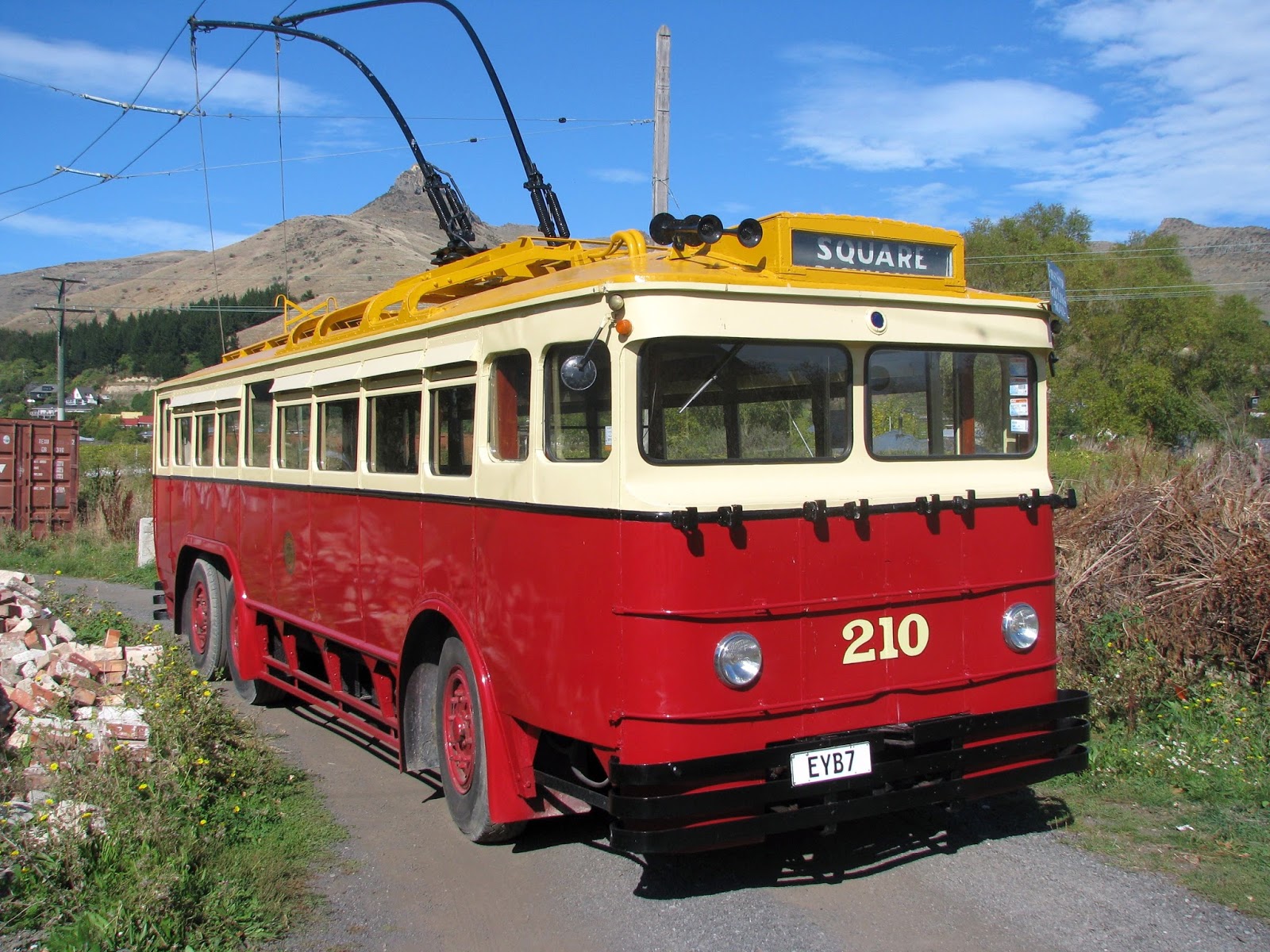 transpress nz: 1931 English Electric/Boon trolleybus, Christchurch
