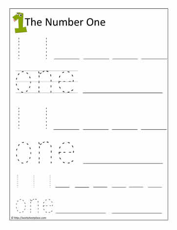 Learning to Print Numbers | Classroom Timesavers by Worksheet Place