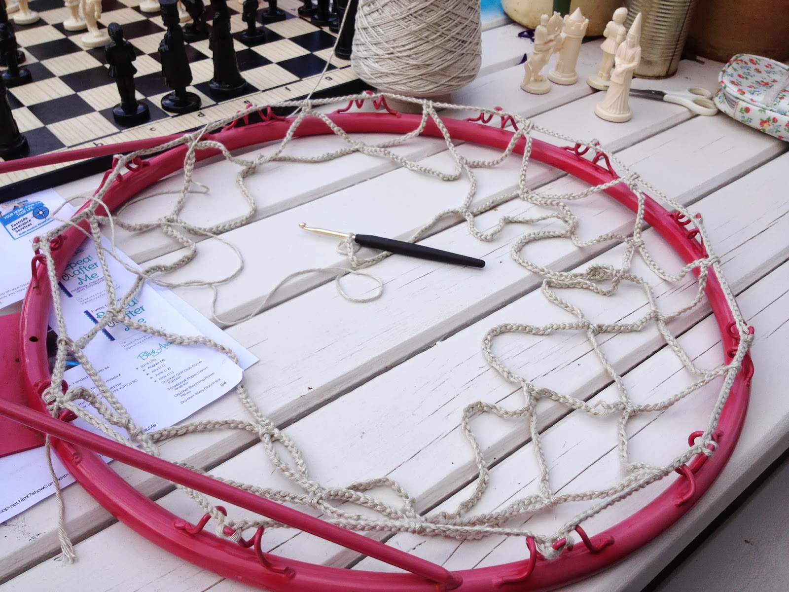 Haak-en-stekie: To crochet a basketball net