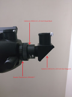 Nexstar 4SE: Connecting a star diagonal with Celestron Visual Back