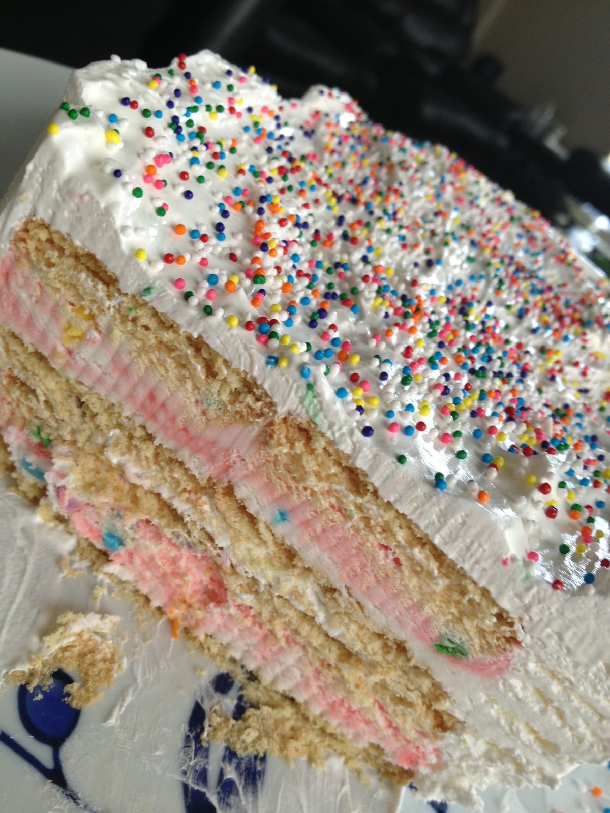 Domestic Deficit Disorder: Birthday Cake Ice Cream Cake