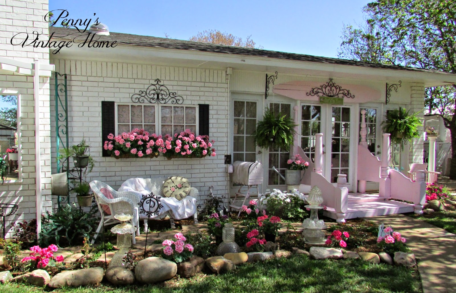 Penny's Vintage Home: Pretty Pink Back Porch