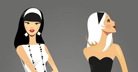 Chicas 10 vectoriales | Vector Clipart