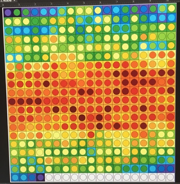 twiddletails: Temperature Quilt - 24 colors vs. 12 colors