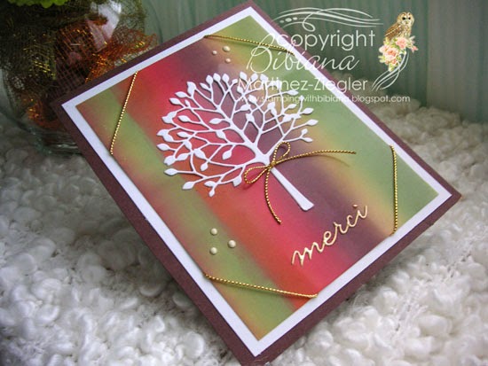 Stamping with Bibiana: CAS Merci Fall Card