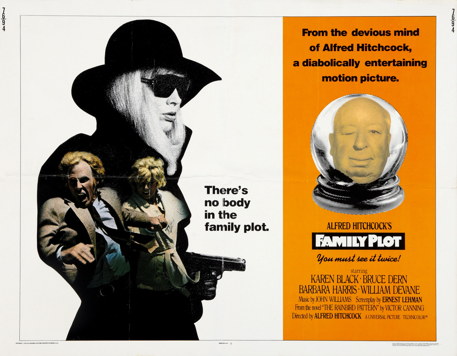 Sugarbang: Family Plot, 1976 (dir. Alfred Hitchcock)