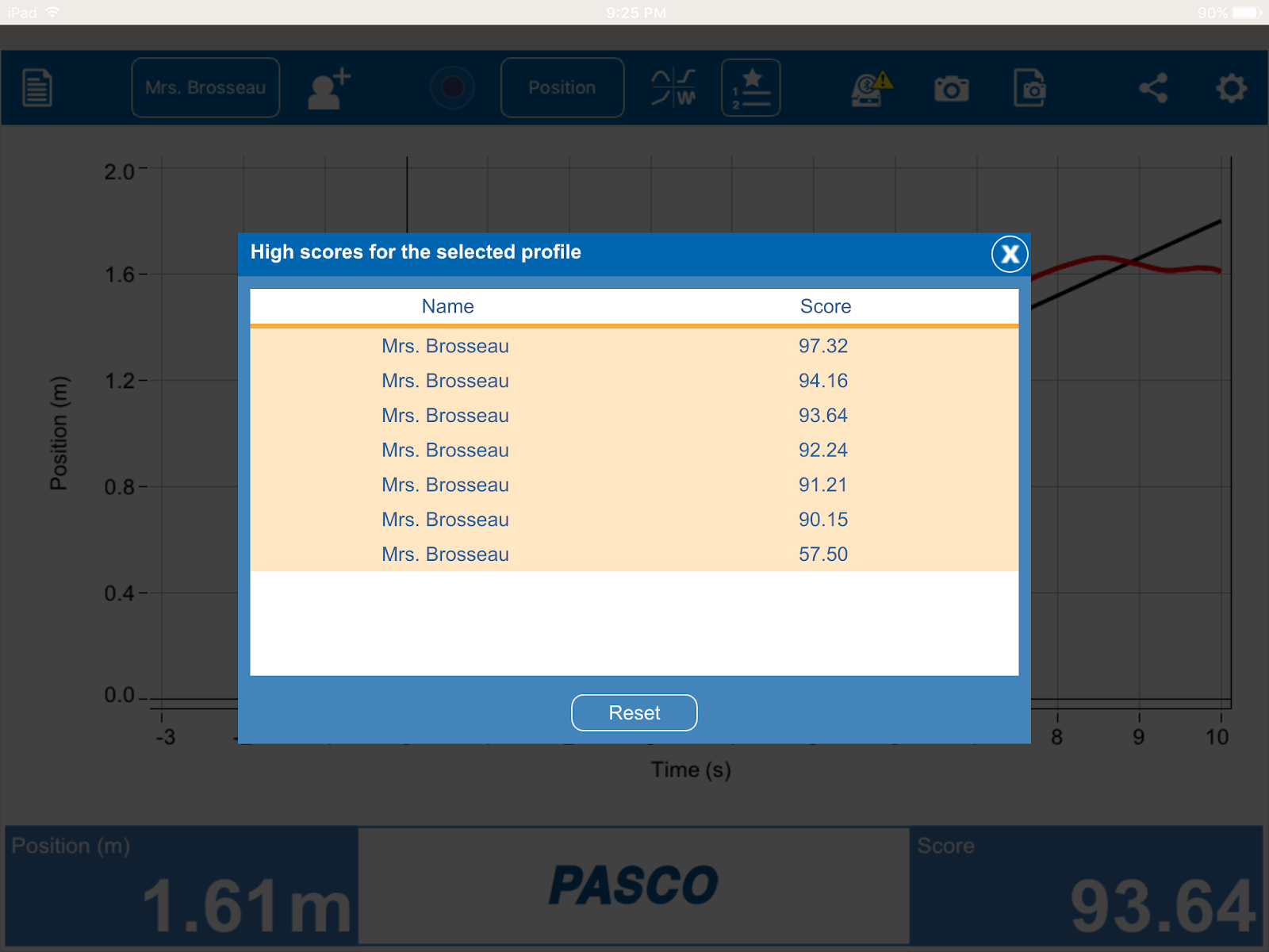 PASCO MatchGraph! and Wireless Motion Sensor Review | Mrs. Brosseau's ...