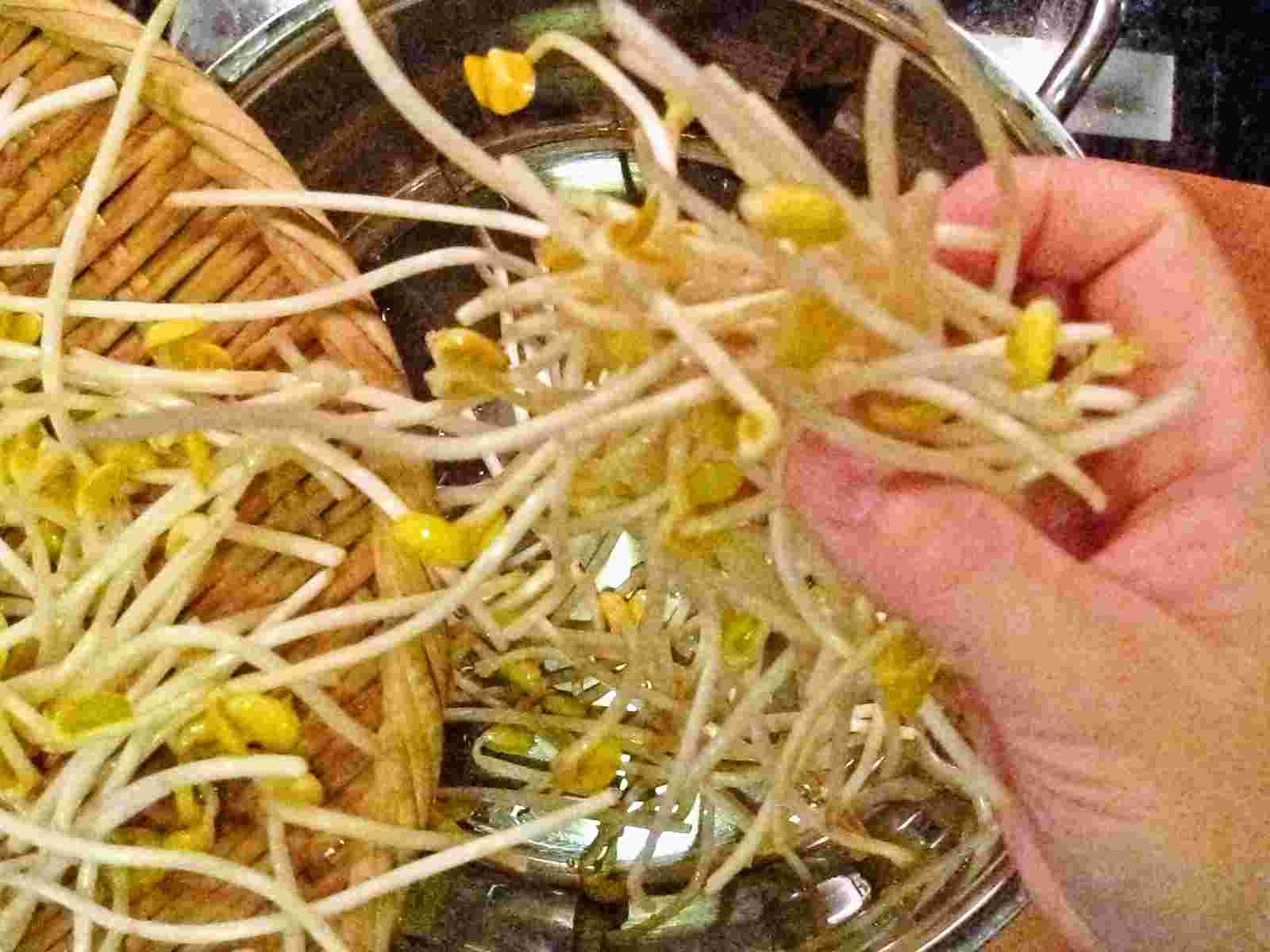 Recipes for Tom: Daizu moyashi no namuru / soybean sprout namul salad