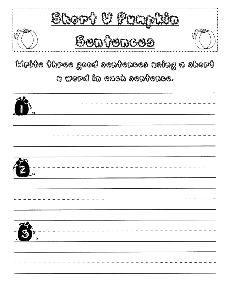 First Grade Pandamonium: Short /U/ Pumpkins RTR and some visualizing!