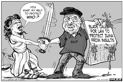 Cartoons by Miles: defender of the farce