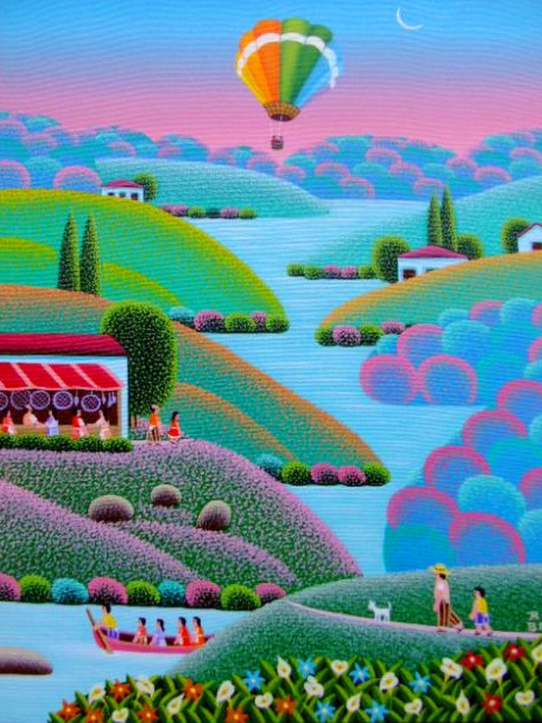 Arte y Actividad Cultural: CUADROS NAIF PAISAJES