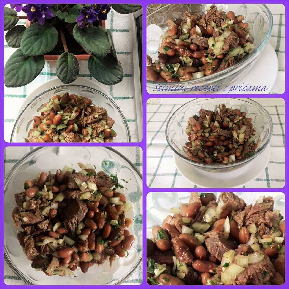 Selmini recepti: GRAH SALATA SA KUHANIM MESOM