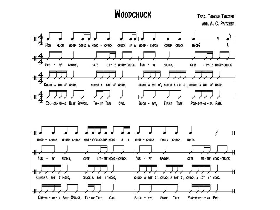 O For Tuna Orff: Sixteenth Notes