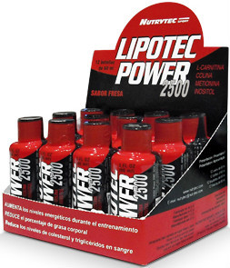SUPLEMENTOS DEPORTIVOS: LIPOTEC POWER 2500 12 SHOTS