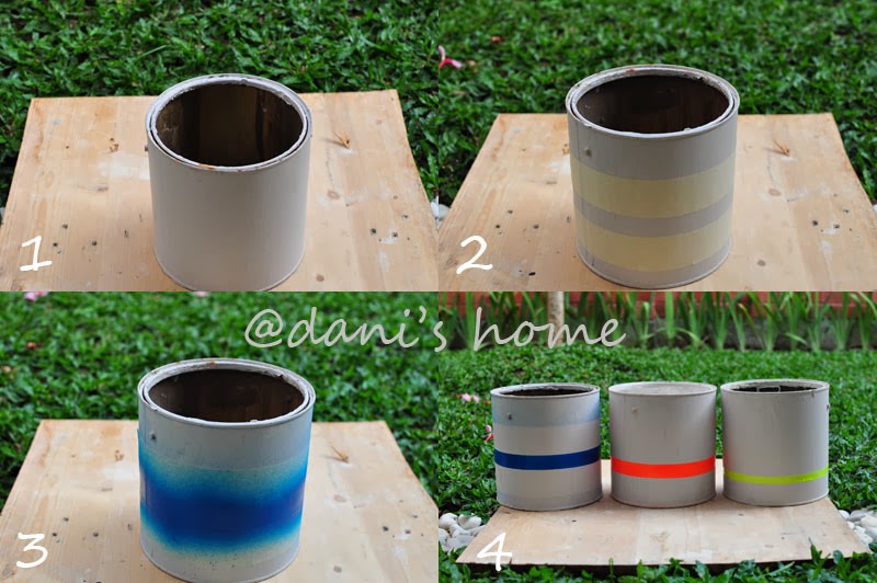 Dani's Home: DIY: Pot Bunga dari Kaleng Bekas