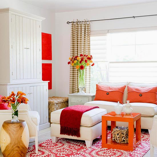 Elite Decor: 2015 Decorating Ideas with Orange Color