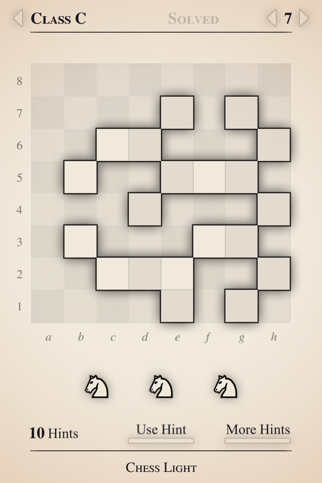 Nontrivial Games: Review: Chess Light for iPhone and iPad
