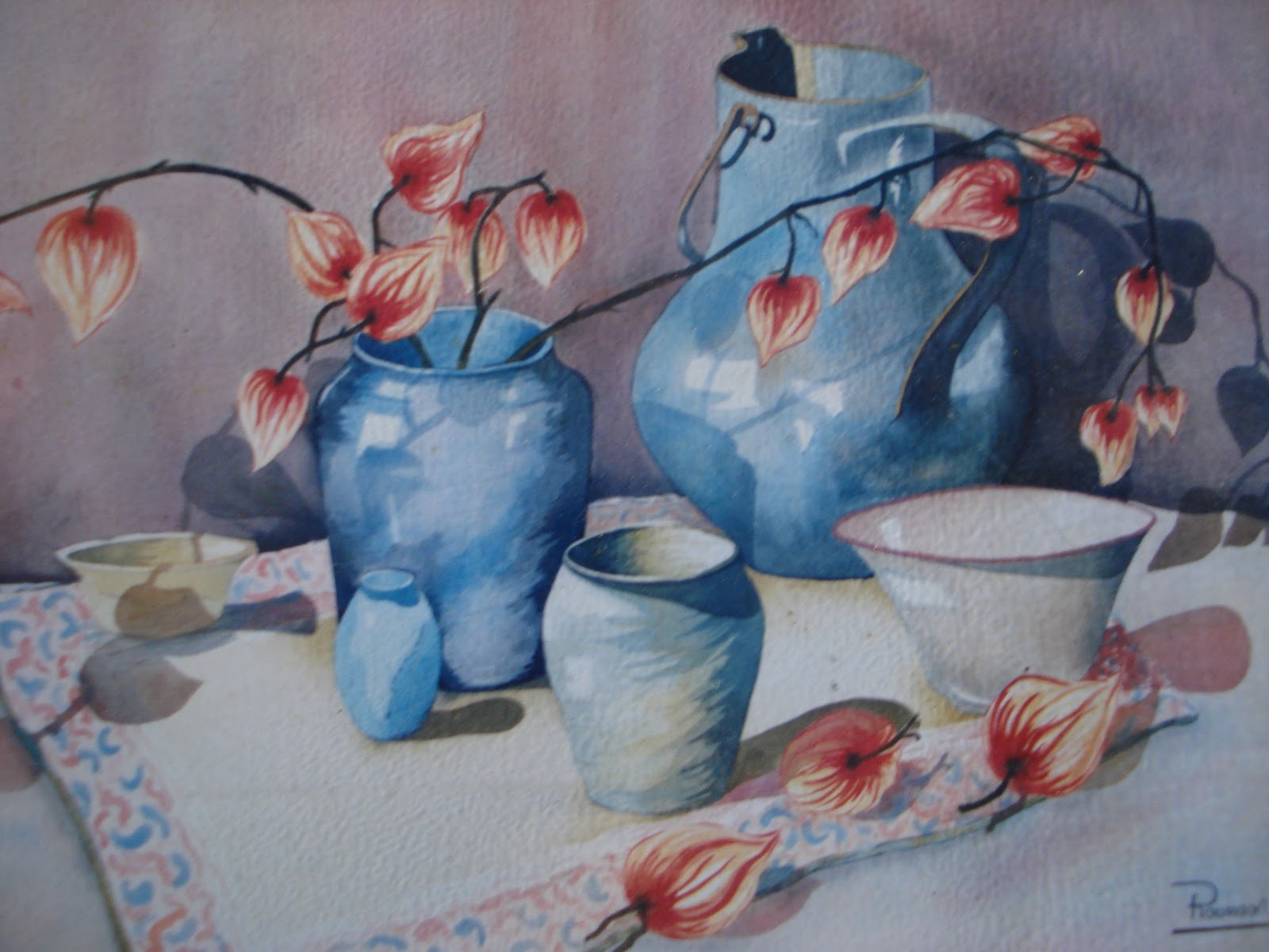 El acuarelista: Bodegon en acuarela