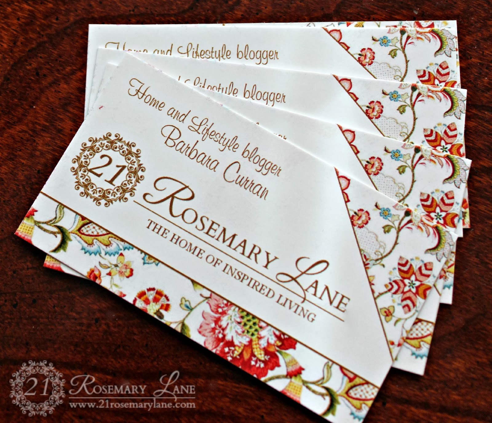 21 Rosemary Lane: New Business Cards and a Sneak Peek at the Bedroom ...
