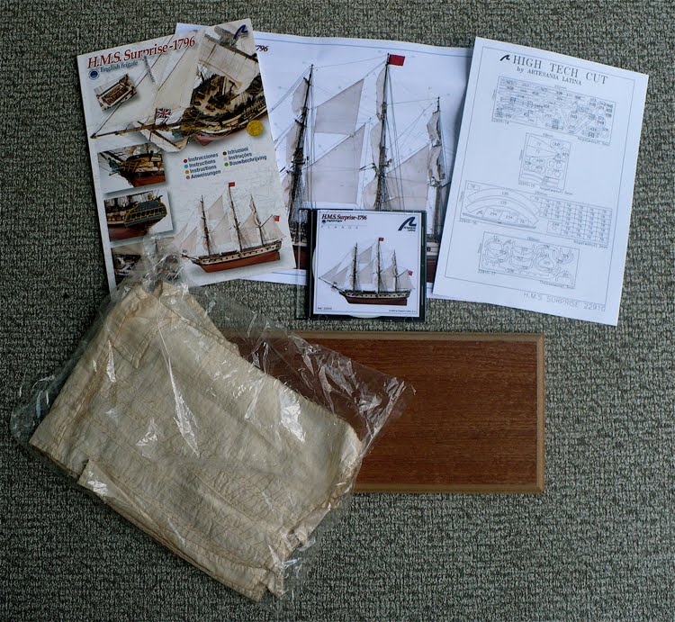 The Great Canadian Model Builders Web Page!: H.M.S. Surprise (Arrival)