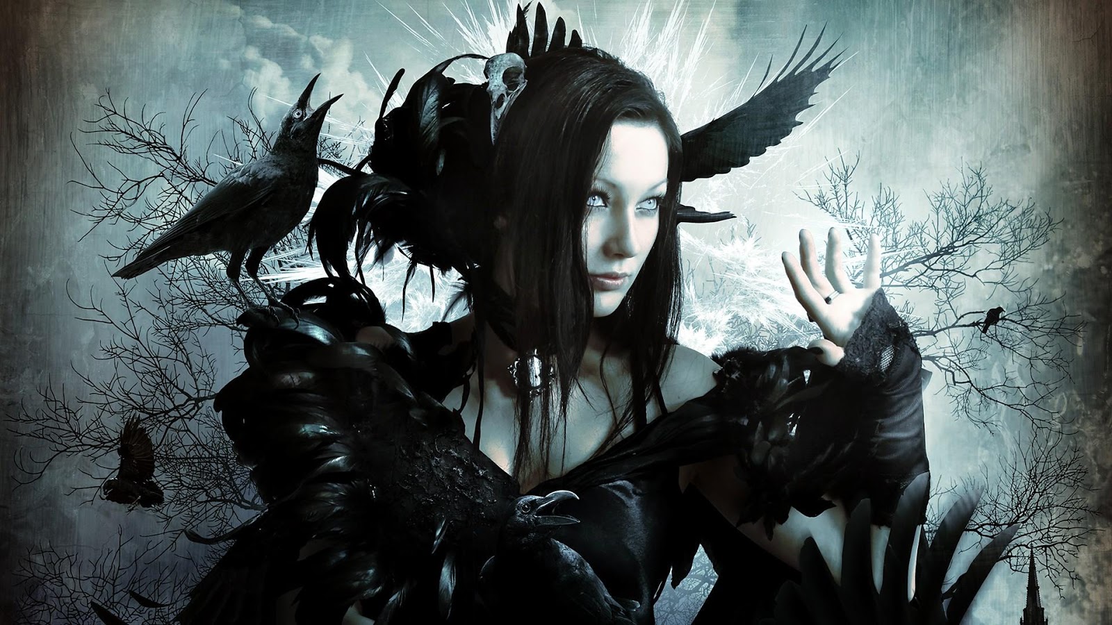 Scary Wallpaper - Sexy Gothic Girl Wallpaper | Scary Wallpapers