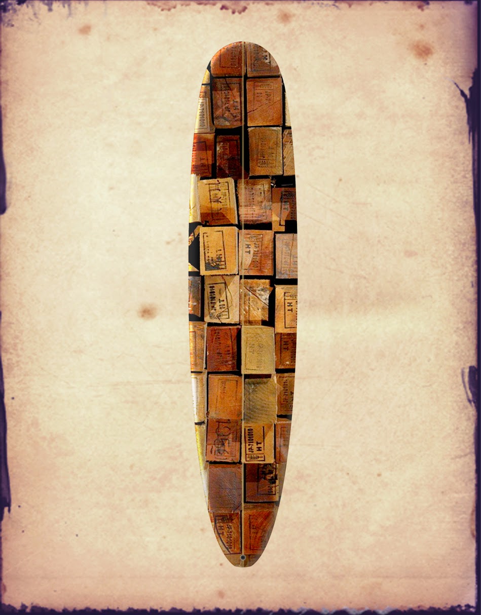 Cédric Gilbert Photography and Graphic Design: Surf Longboard made of ...