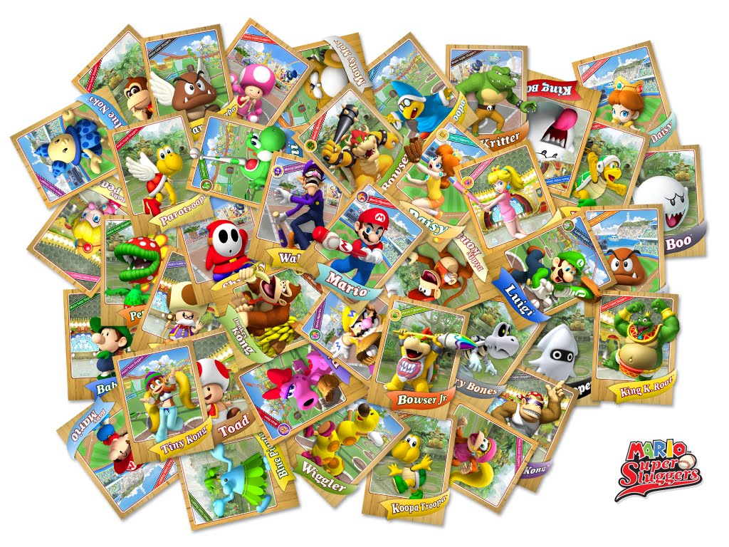 gamecube world: Cards Mario Super Sluggers