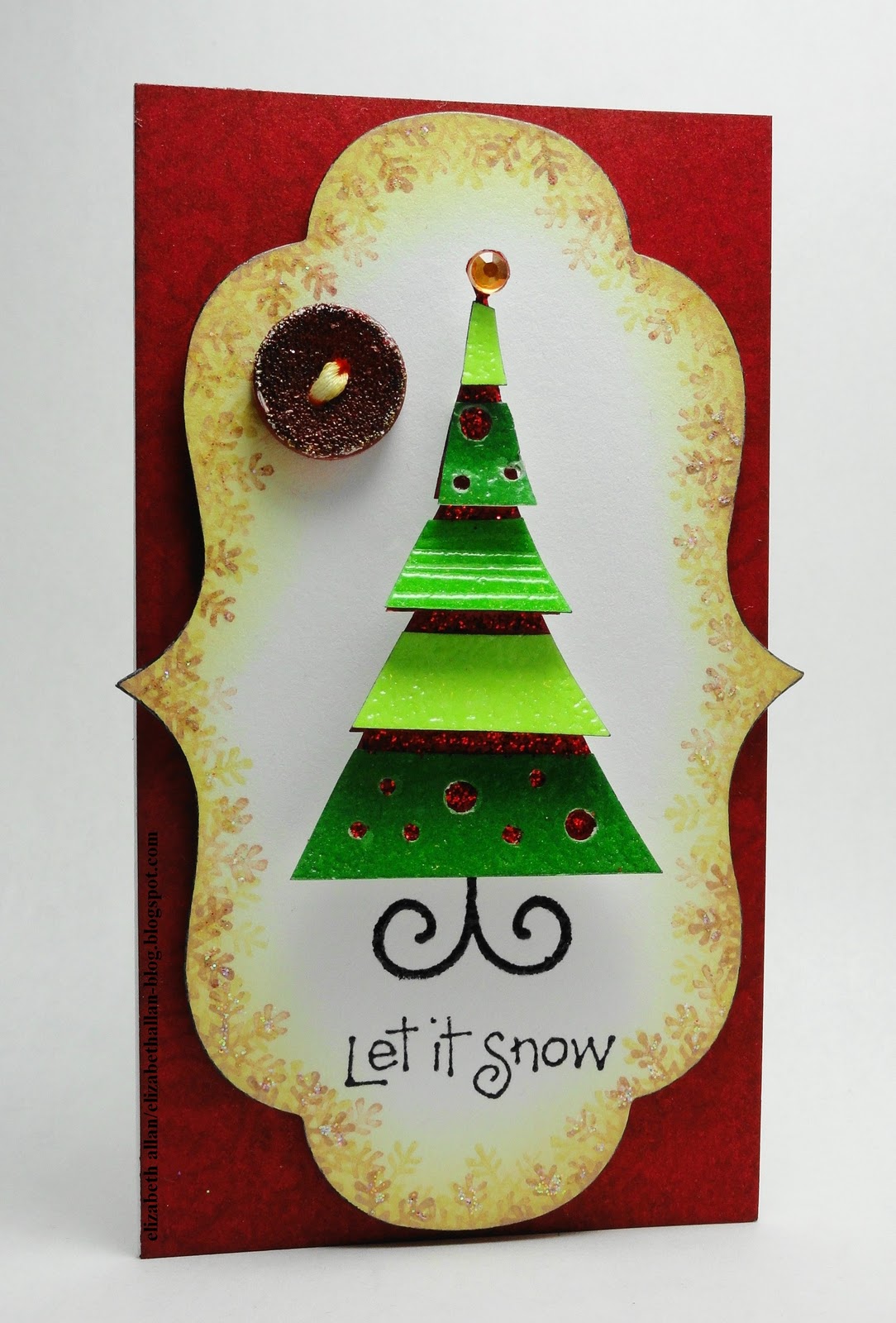 Elizabeth Allan's Art Studio: A Layered Christmas Tree