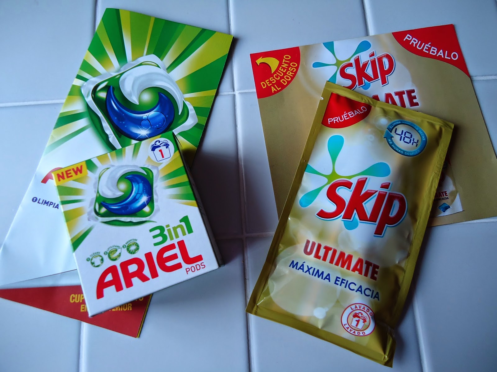 Mis pequeños descubrimientos: Muestras Skip Ultimate y Ariel 3 en 1 Pods