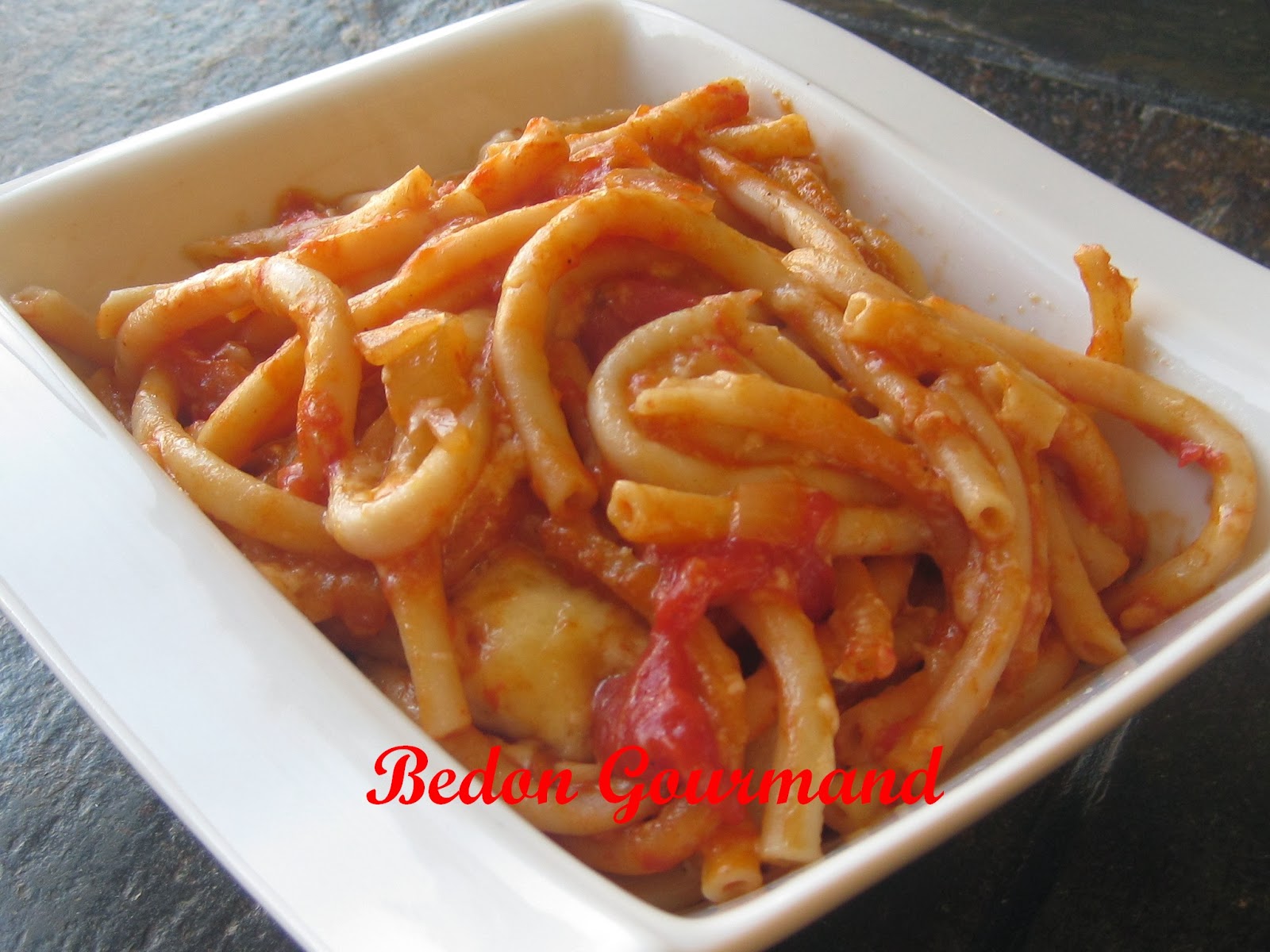 Macaroni aux tomates | Bedon Gourmand