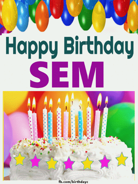 Happy Birthday SEM images gif