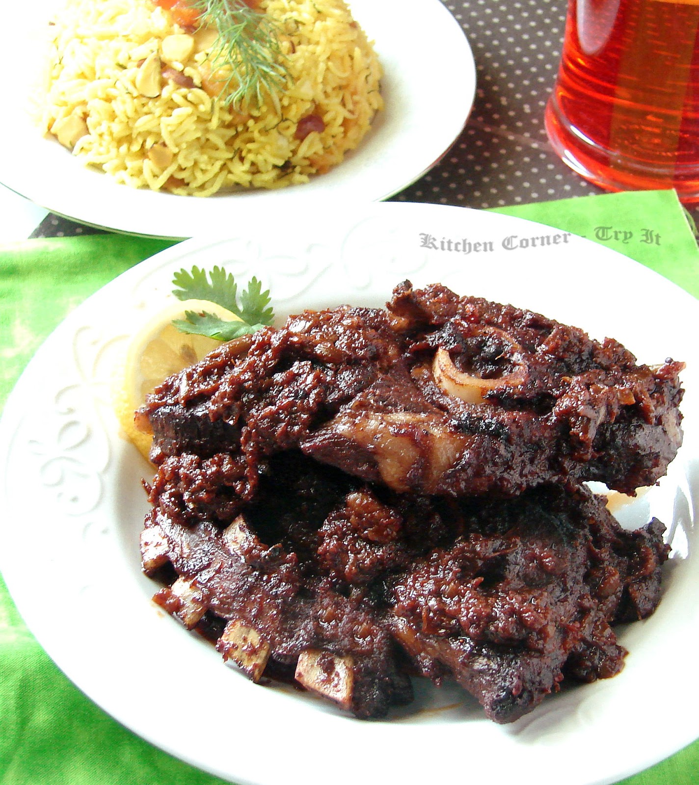 Persian Mutton Roast and Saffron Dill Rice