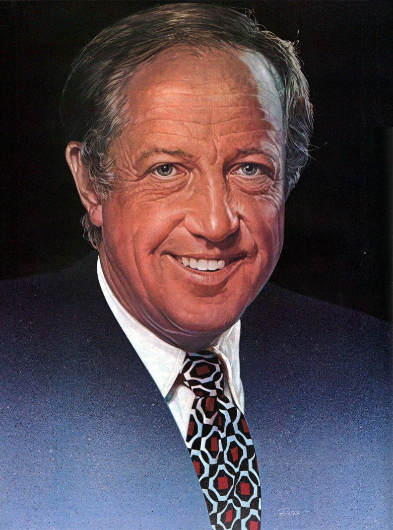 Pro Football Journal Presents: NFL Art: Pete Rozelle by Chuck Ren