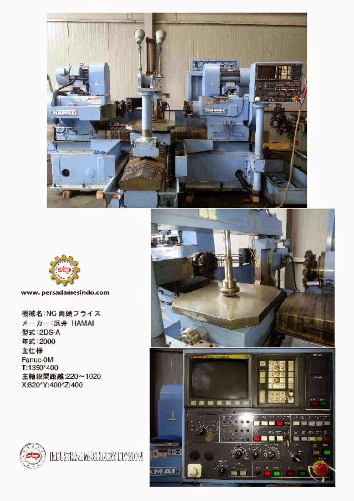 NC Double Column Milling Machine HAMAI ~ Aneka Mesin Industri