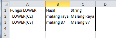 Fungsi string di Excel - Belajar Mudah Simulasi Digital