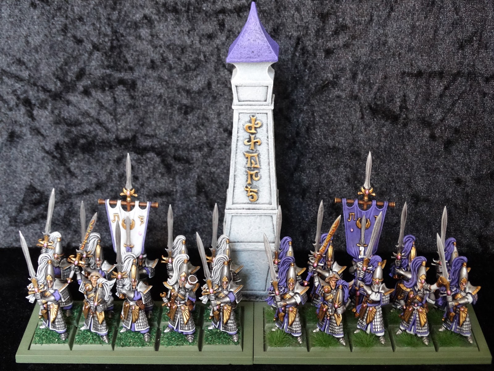 Making miniatures with Mario: High Elves : Obelisk finished