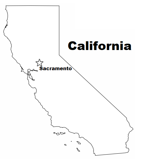 Blog de Biologia: California Map coloring page