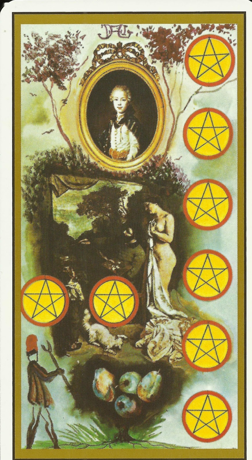 sabes que es el tarot : EL OCHO DE OROS EN OTRAS BARAJAS DEL TAROT