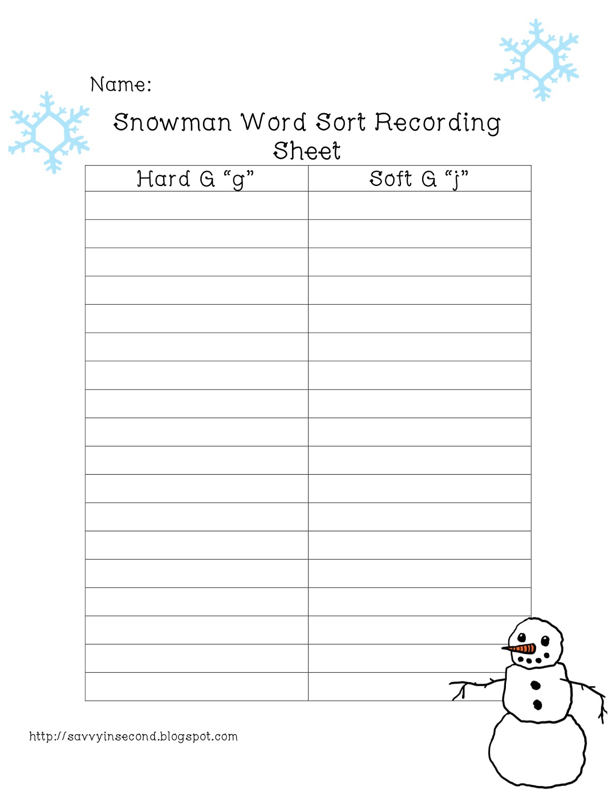 Savvy in Second: Winter Literacy Centers