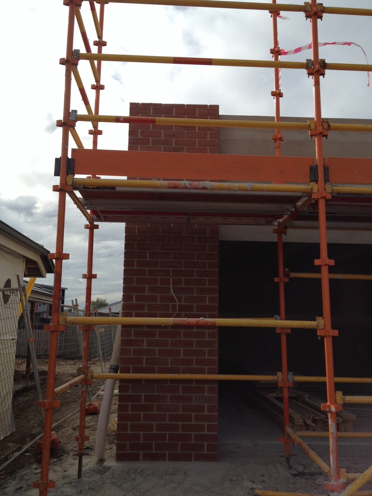 Marcoola on Foxwood: Render, piers, cladding and other stuff