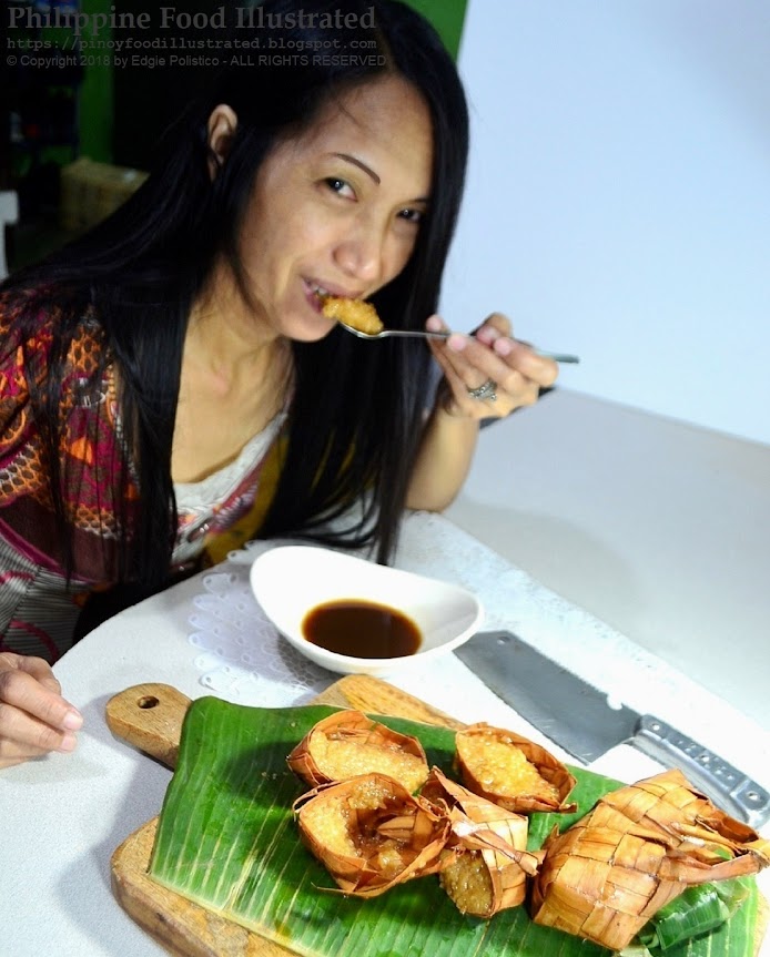 Philippine Food Illustrated: puso (sweetened rice)