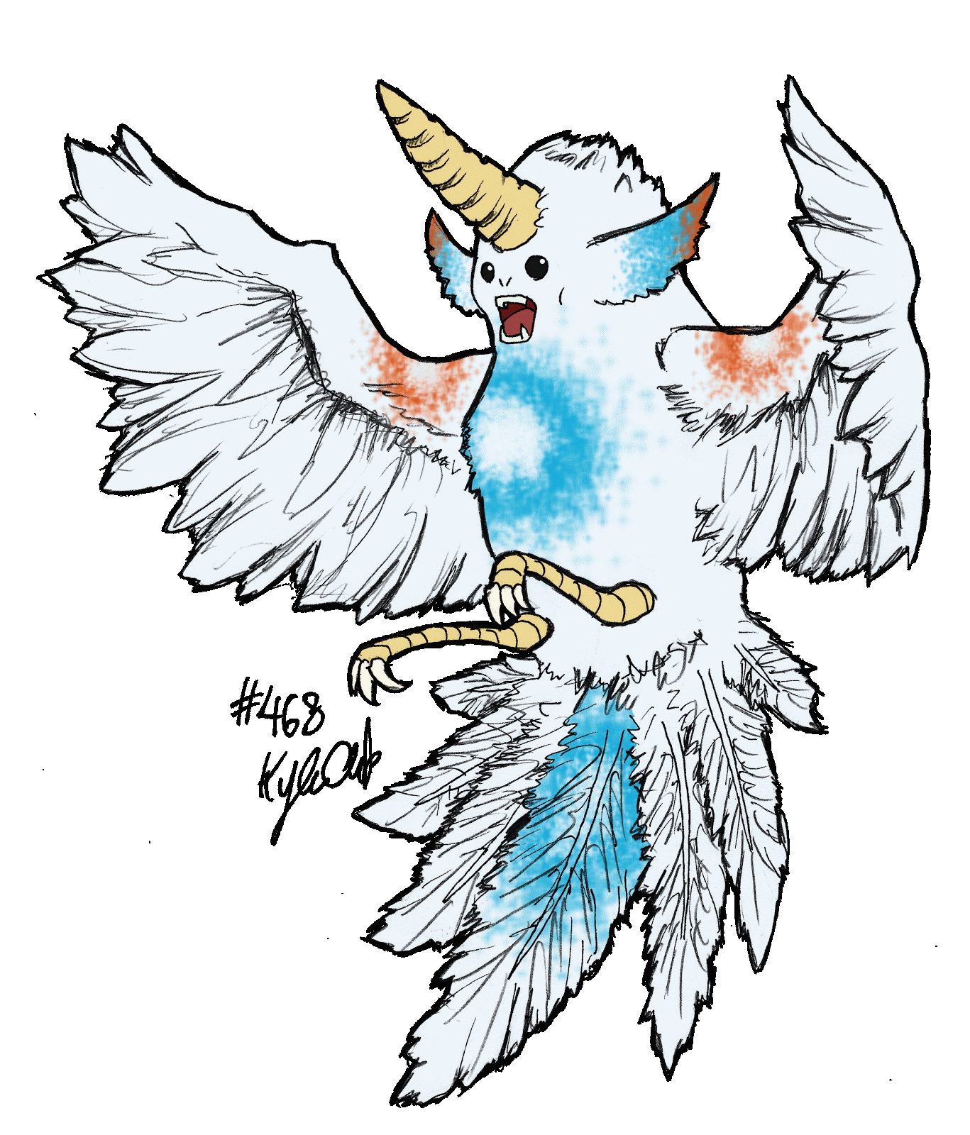 KYLE DRAWS POKEMONS: 468 Togekiss