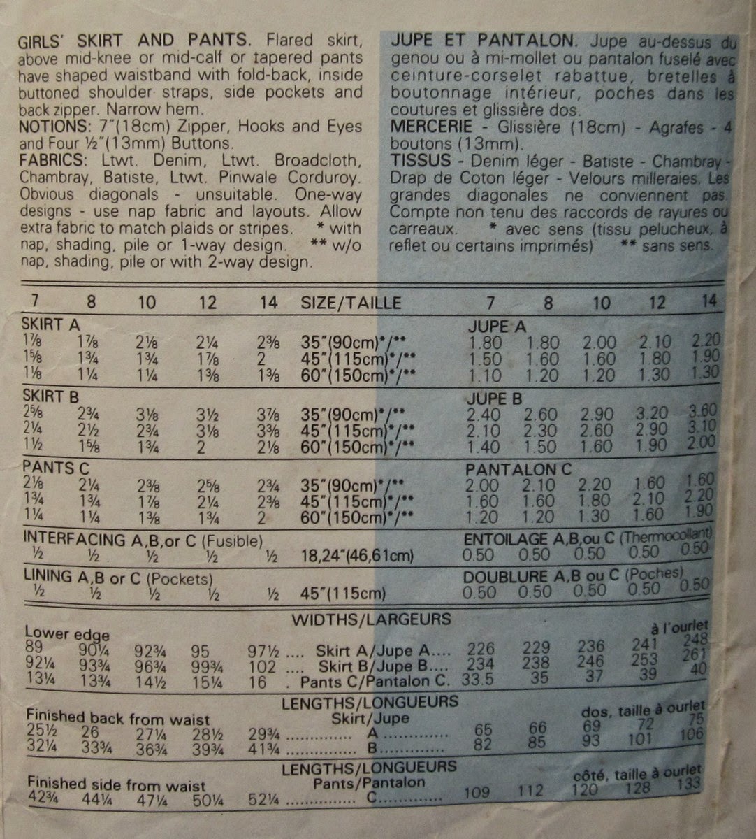 SimplySewing: Butterick 6407 Girls Sewing Pattern Skirt and Pants with ...