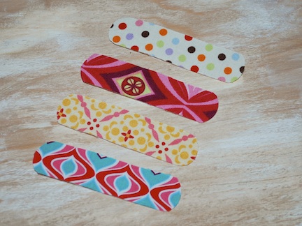 The Moody Fashionista: DIY Designer Fabric Band-Aids