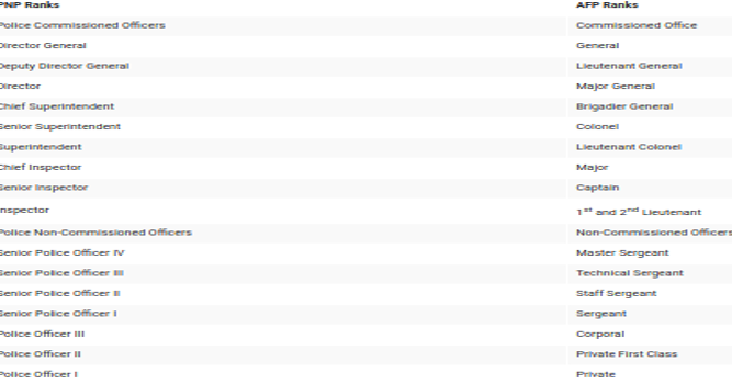 PNP Rank Structure To Follow AFP Rank Structure? | Bigwas